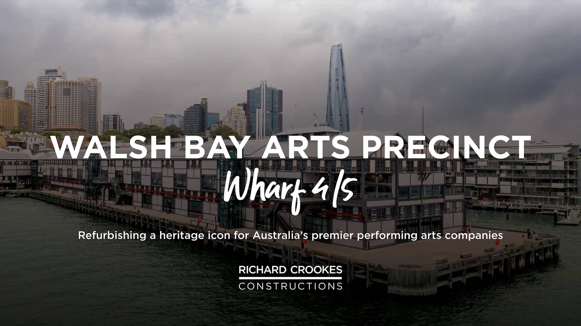 Walsh Bay Arts Precinct - Wharf 4-5 on Vimeo