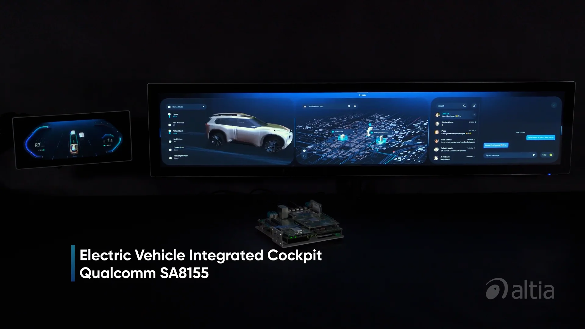 Altia Electric Vehicle Integrated Cockpit on Qualcomm SA8155 ...