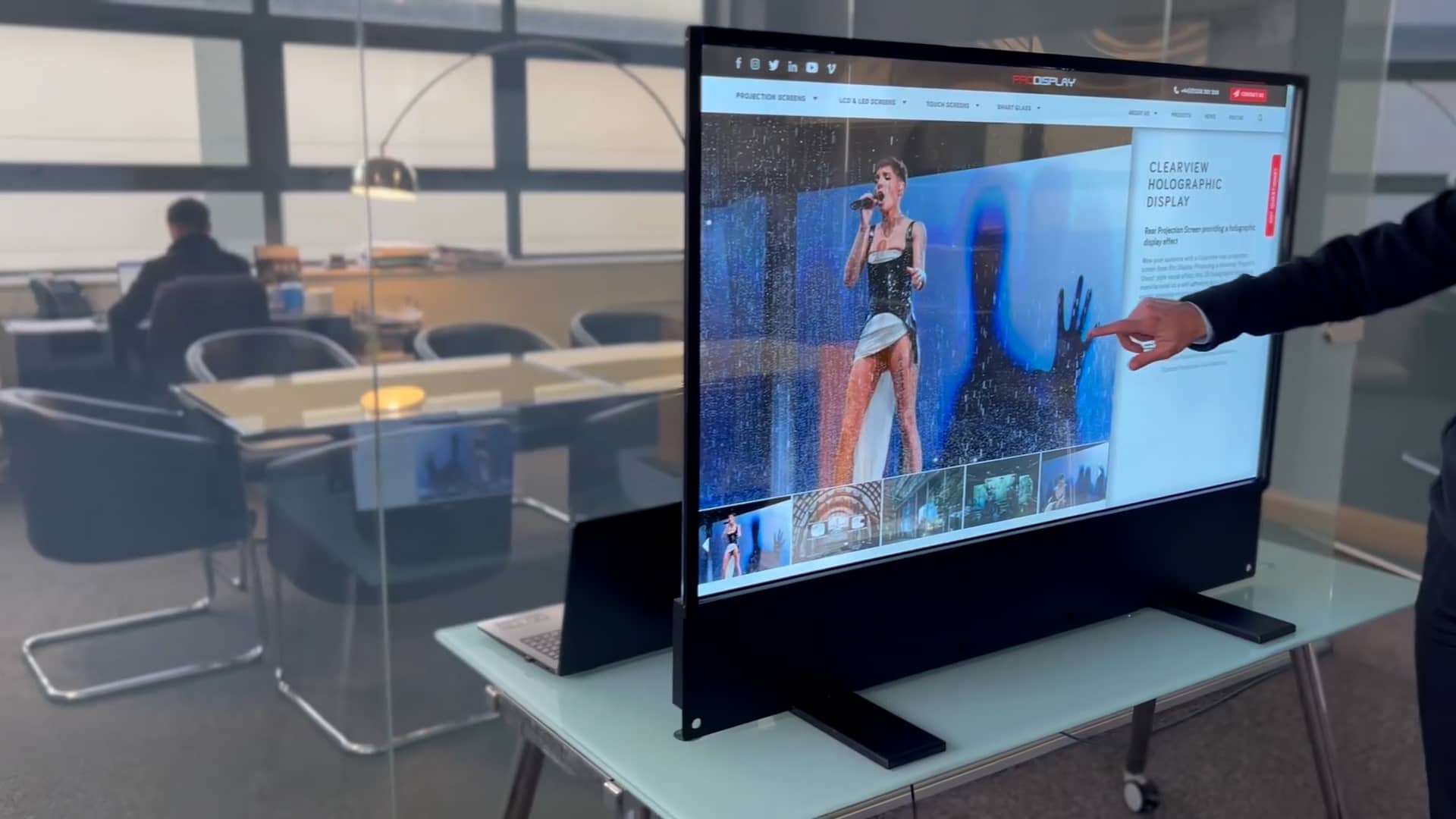 Transparent OLED Touch Screen.mp4 on Vimeo