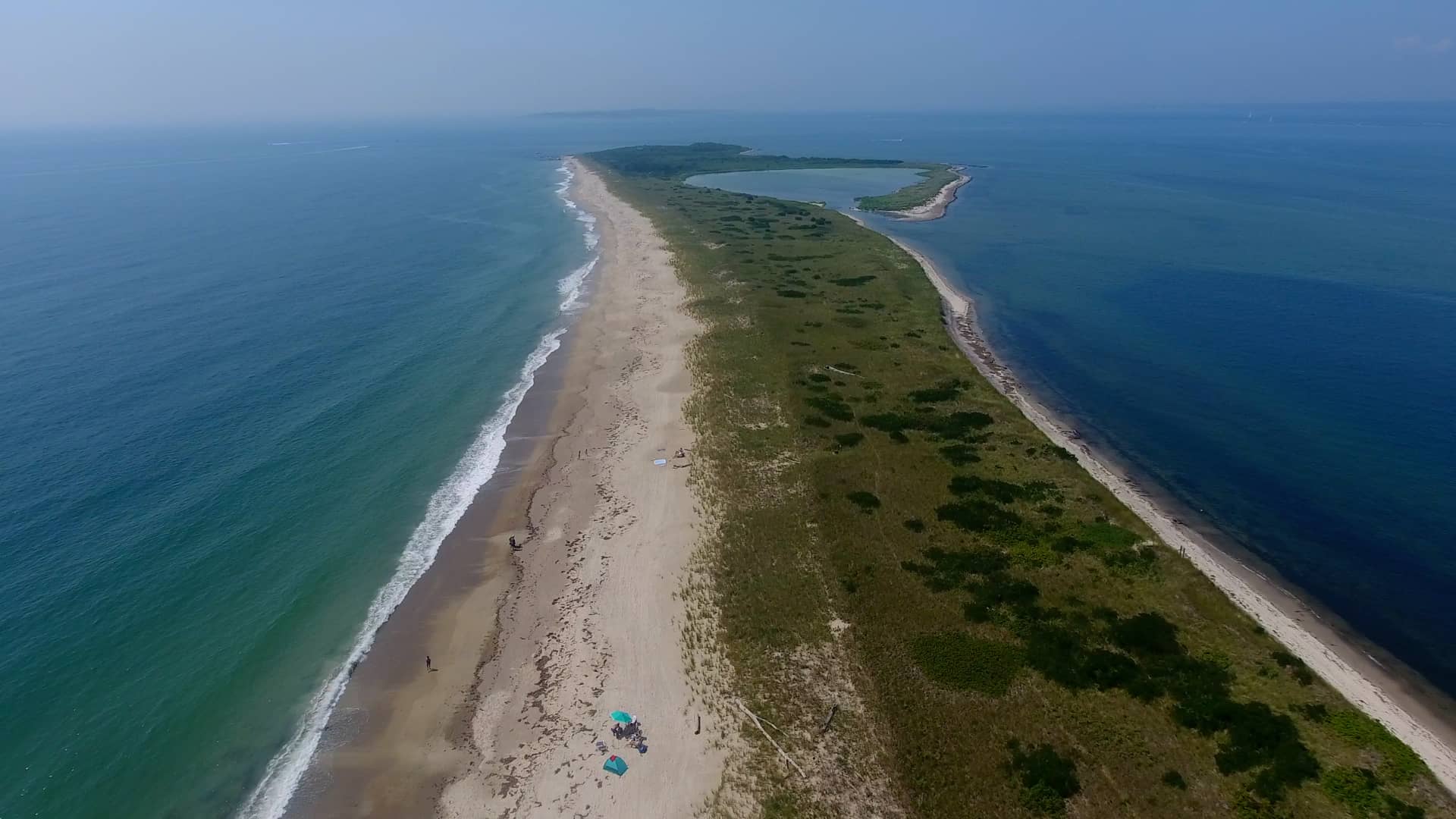 Westerly, RI (Napatree Point) Aerial Stock #158 on Vimeo