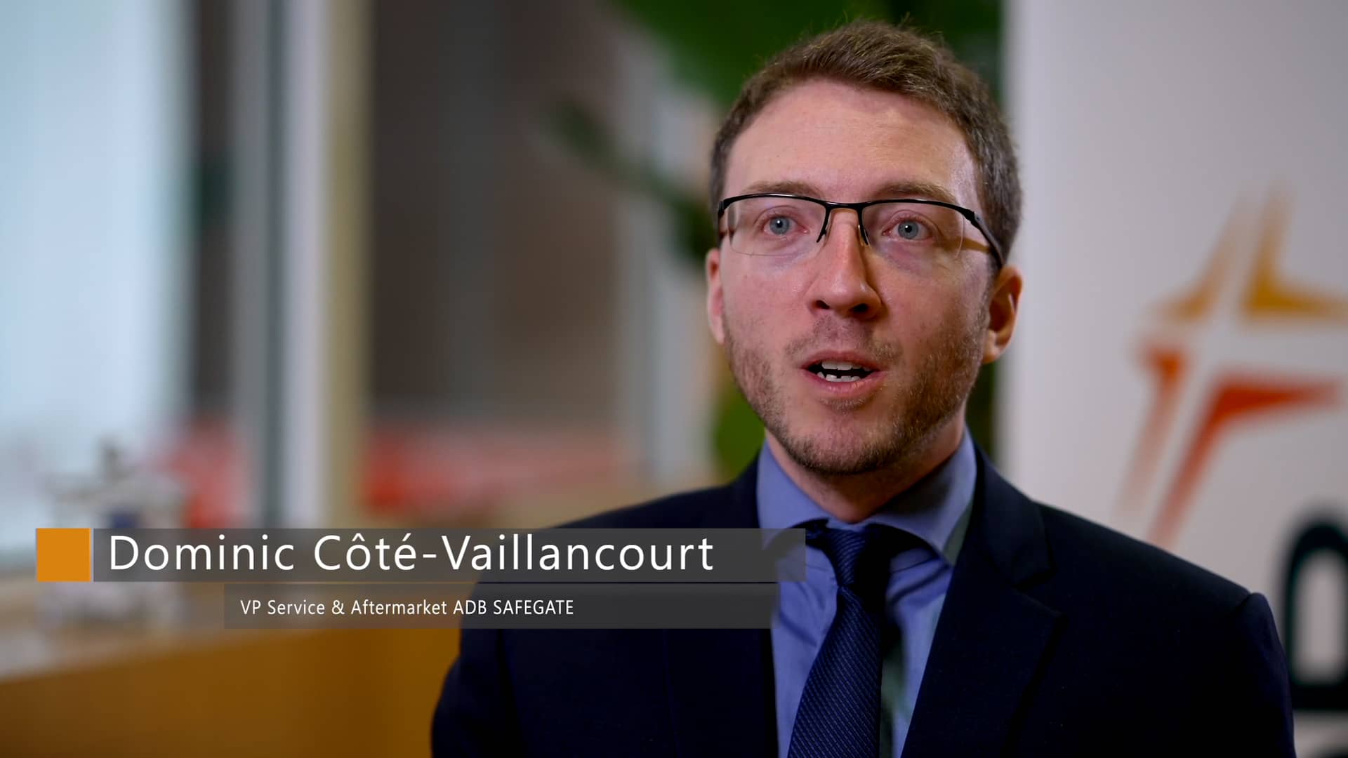 Dominic Côté-Vaillancourt , VP Service & Aftermarket ADB SAFEGATE on Vimeo