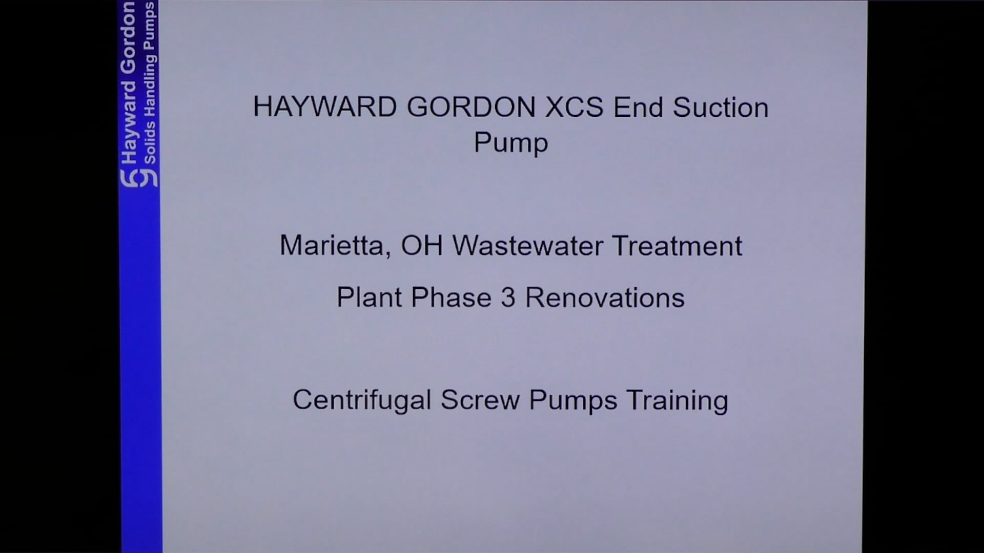 4. HAYWARD GORDON XCS End Suction Pump - Orders Construction WTP ...