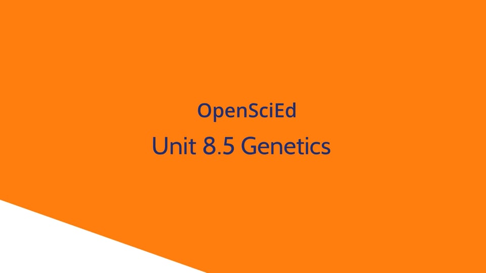 8.5 Genetics - OpenSciEd