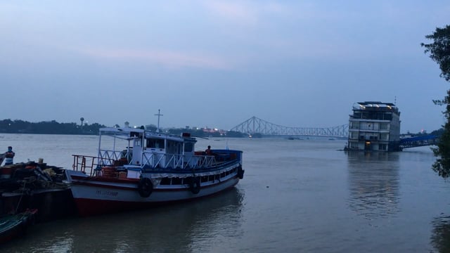 Boat, Howrah Bridge, Hooghly River. Free Stock Video - Pixabay