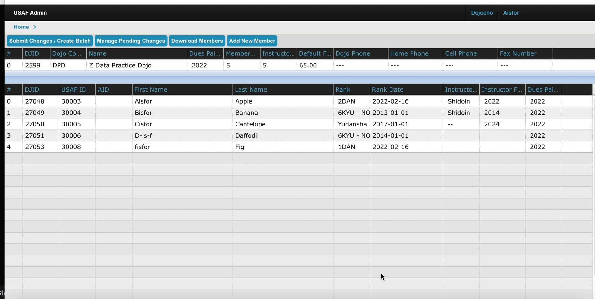 How to add a new member to dojo, including with a previous rank.mov on ...