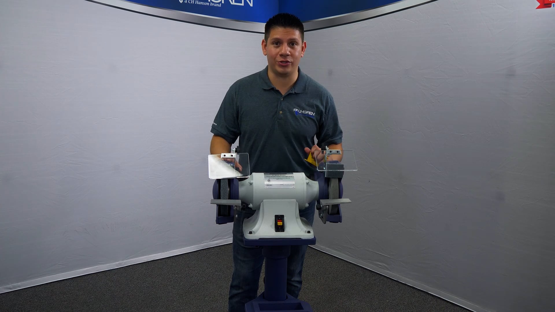 Bench Grinder Adjustment training video on Vimeo