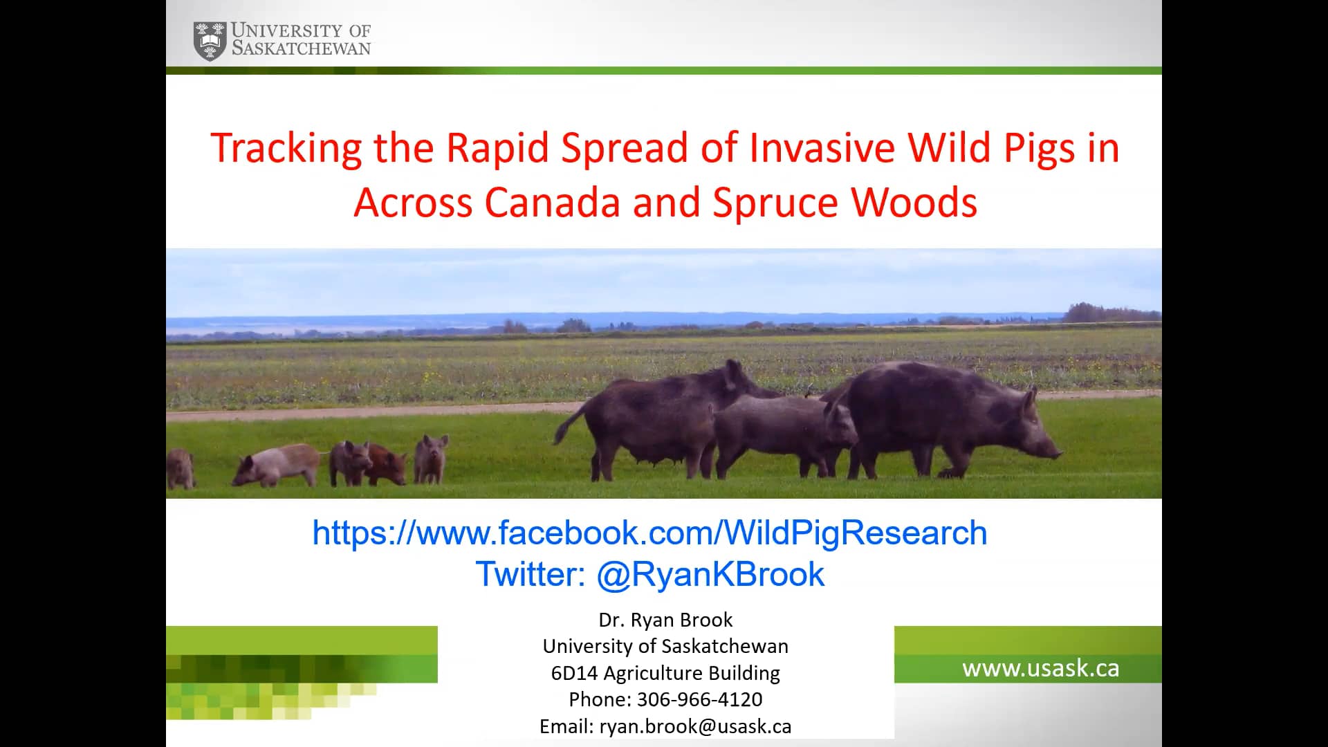 Westman Naturalists - Ecology of Invasive Wild Pigs on the Canadian ...