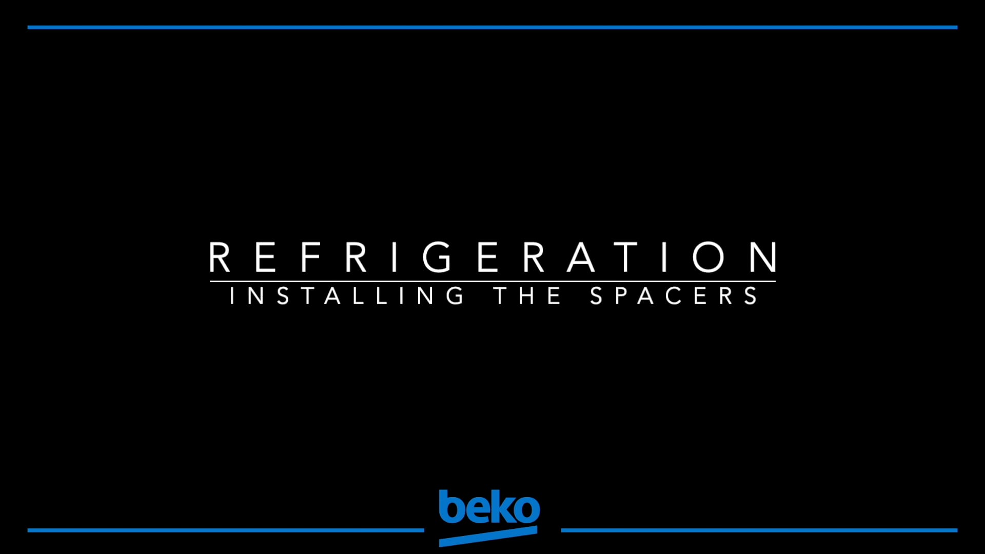Beko Technical Training Videos - Refrigerators - Installing the Spacers ...