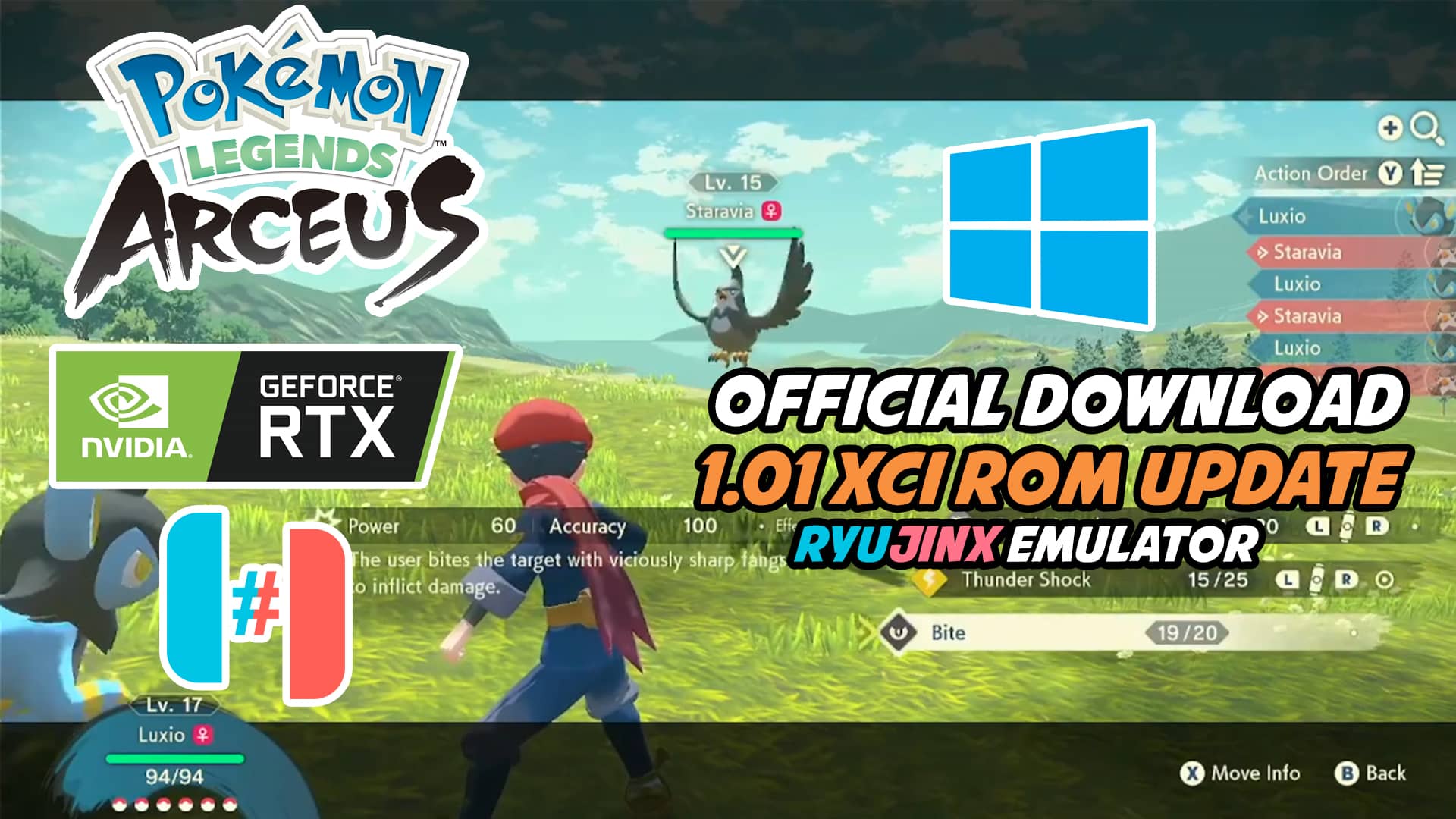 Official v1.01 Pokemon Legends Arceus XCI Rom Download on Vimeo