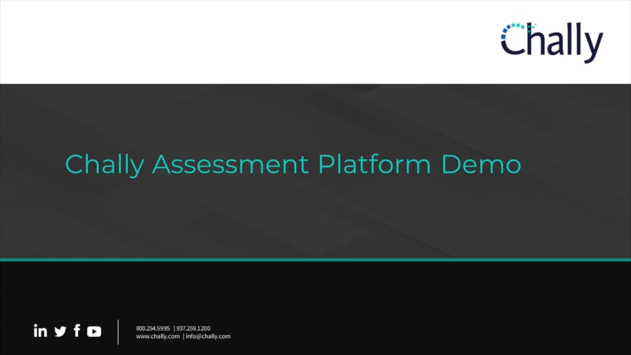 Chally Assessment Platform Demo on Vimeo