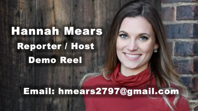 Hannah Mears Demo Reel (2019-2022) on Vimeo