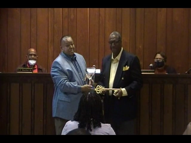 Presentation to Cecealine “Pepe” Tate celebrating the 45th year of the ...