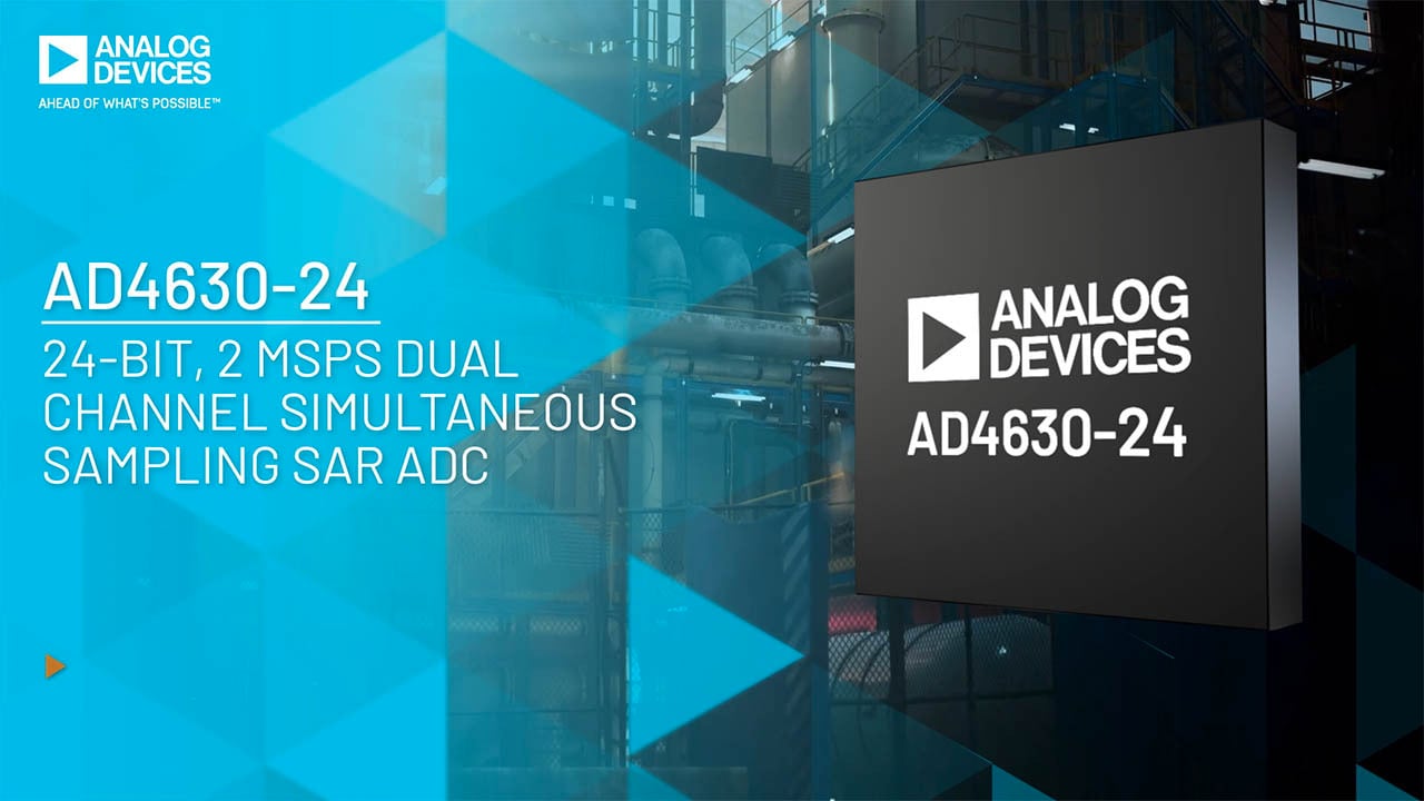 AD4630-24 24비트, 2MSPS 이중 동시 샘플링 SAR ADC on Vimeo