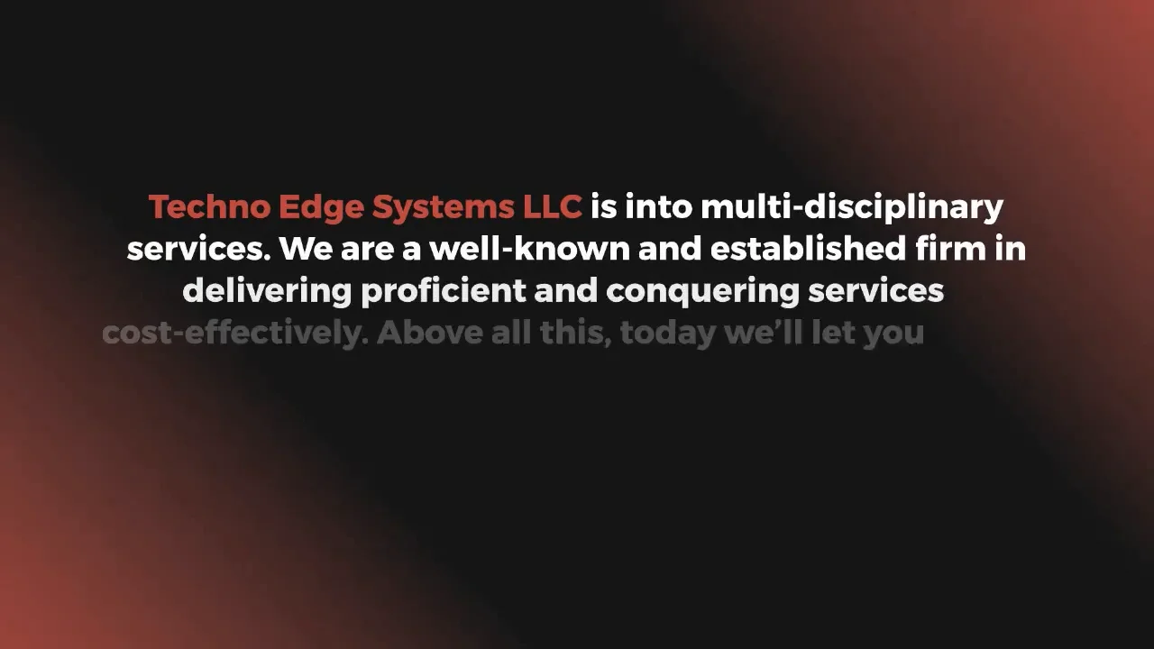 Techno Edge Systems LLC- The Best Sophos Supplier in Dubai on Vimeo