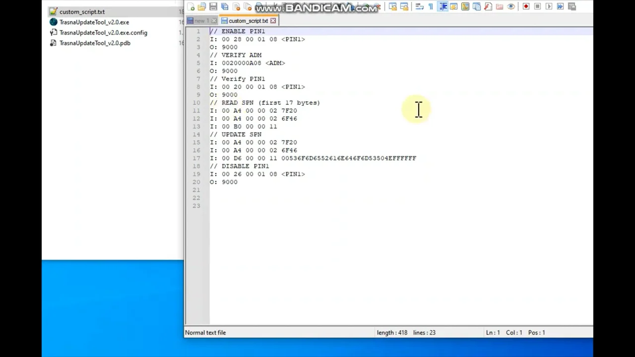 Trasna's APDU Update Tool on Vimeo