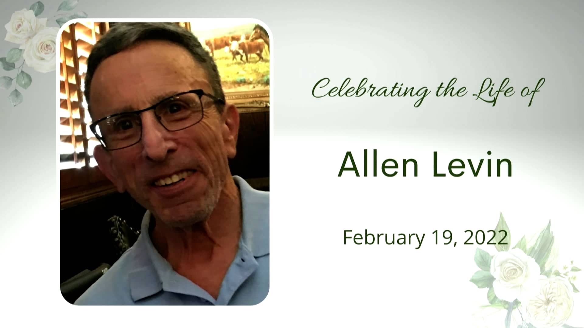 Allen Levin Memorial on Vimeo