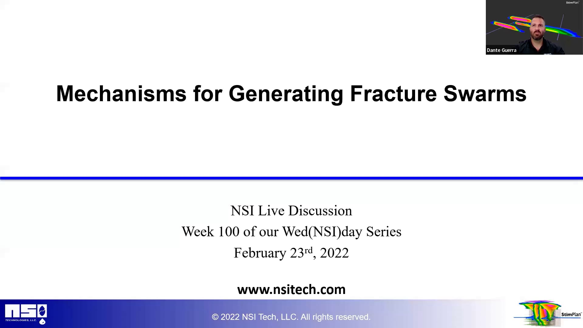 Wed(NSI)day - 2/23/22 - Mechanisms for Generating Fracture Swarms on Vimeo