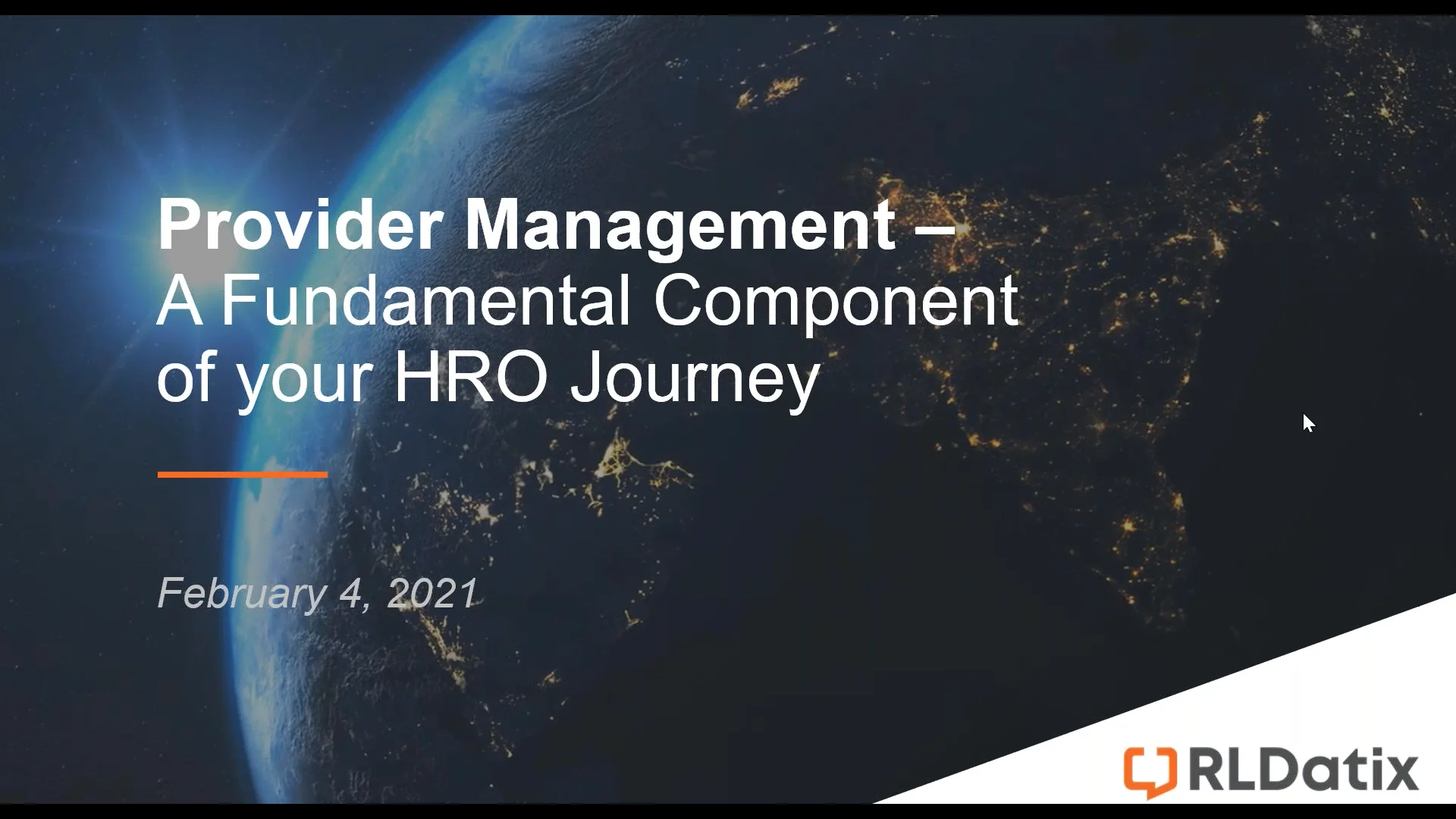 Provider Management – A Fundamental Component of Your HRO Journey on Vimeo