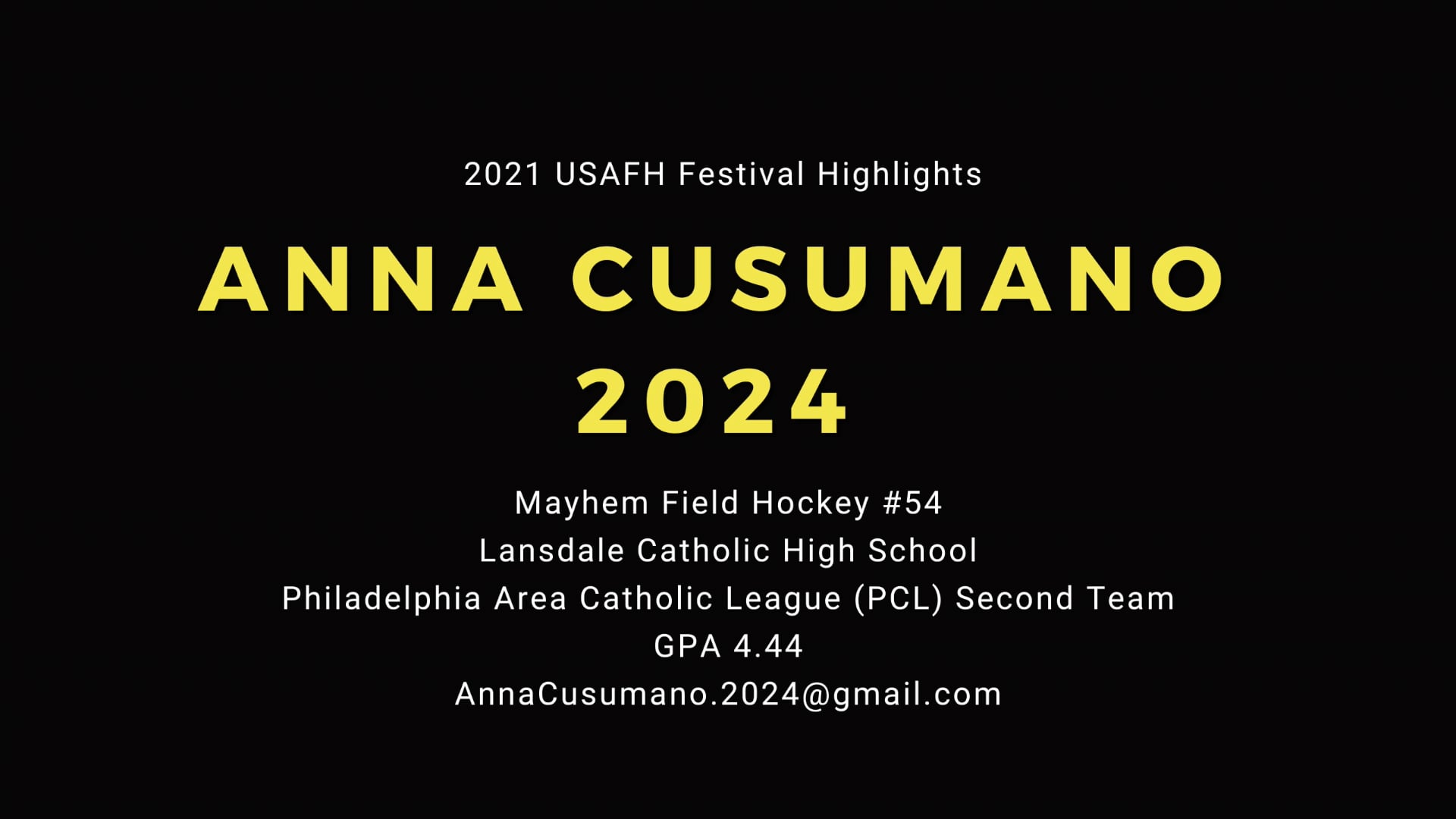 Anna Cusumano (2024) Festival Highlights on Vimeo