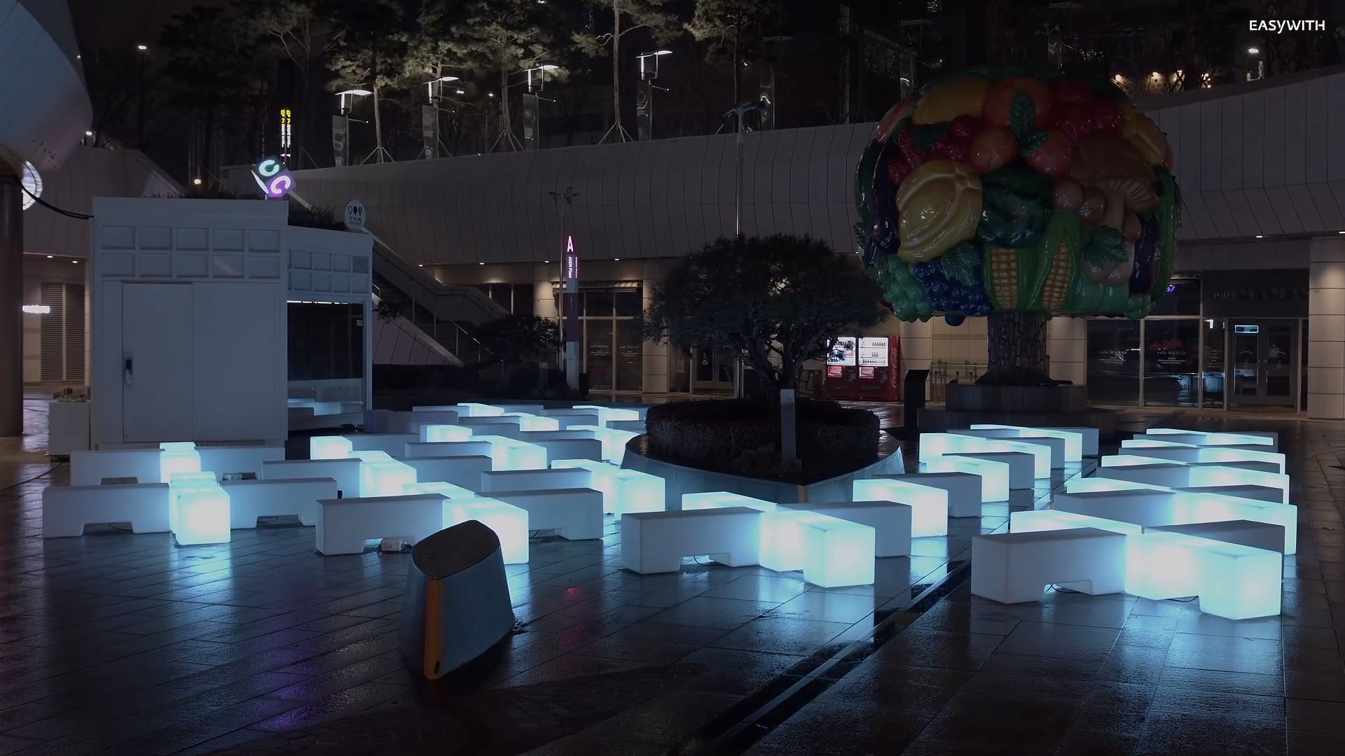 Flexible LED(Bench illumination) of COEX Winter Gallery in Seoul on Vimeo