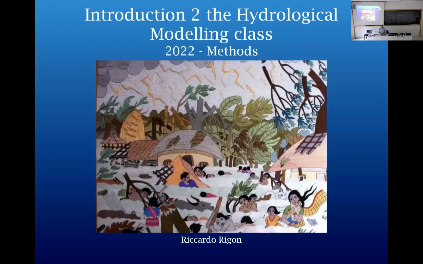 How the Hydrological Modelling Course is organized on Vimeo