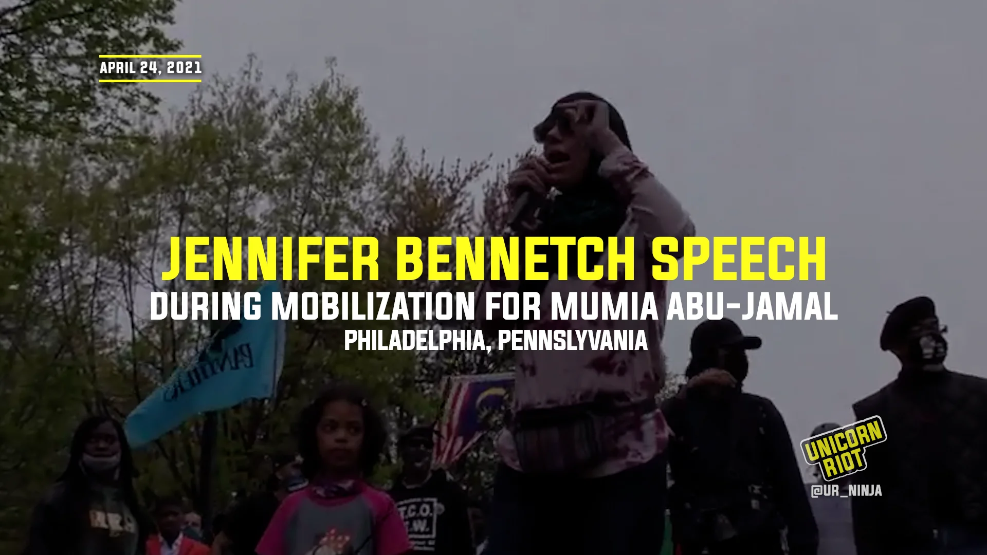Jennifer Bennetch Speech During March for Mumia Abu-Jamal Rally in ...