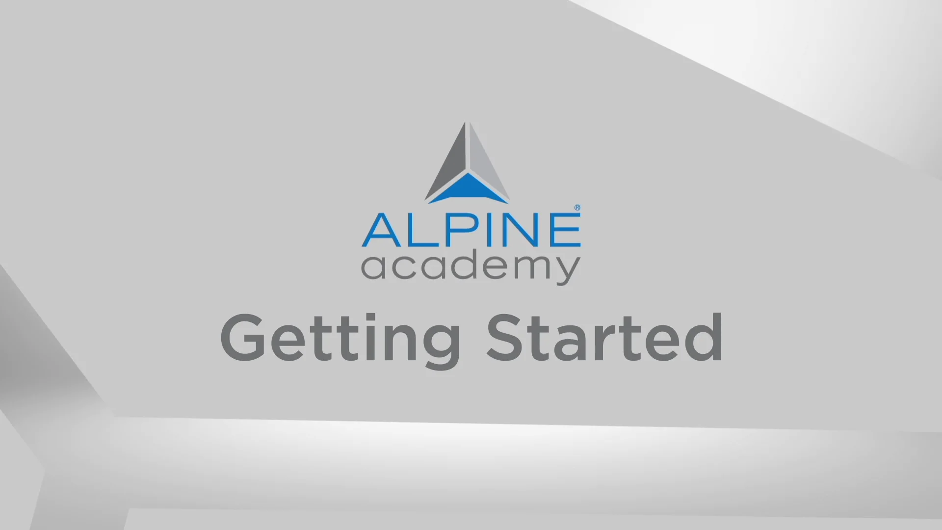 Alpine Academy_Getting Started Video