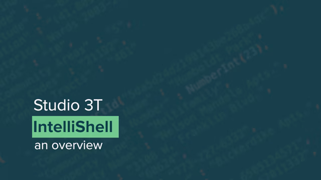 mongo Shell with Auto-Completion | IntelliShell | Studio 3T