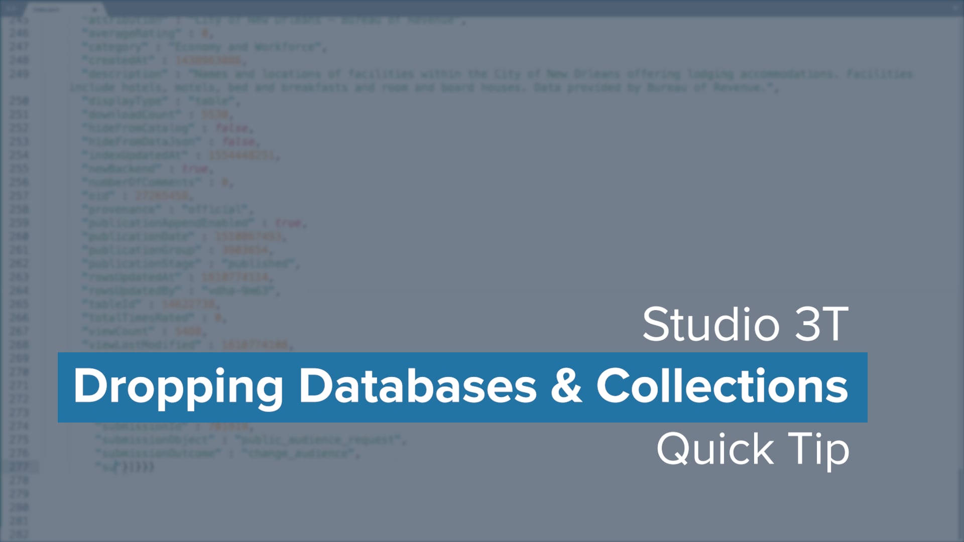 Studio 3T Quick Tips | Studio 3T