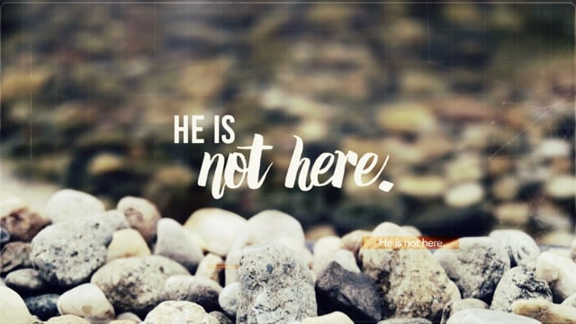 Sermon Bumper: Three Days Later - Church Visuals