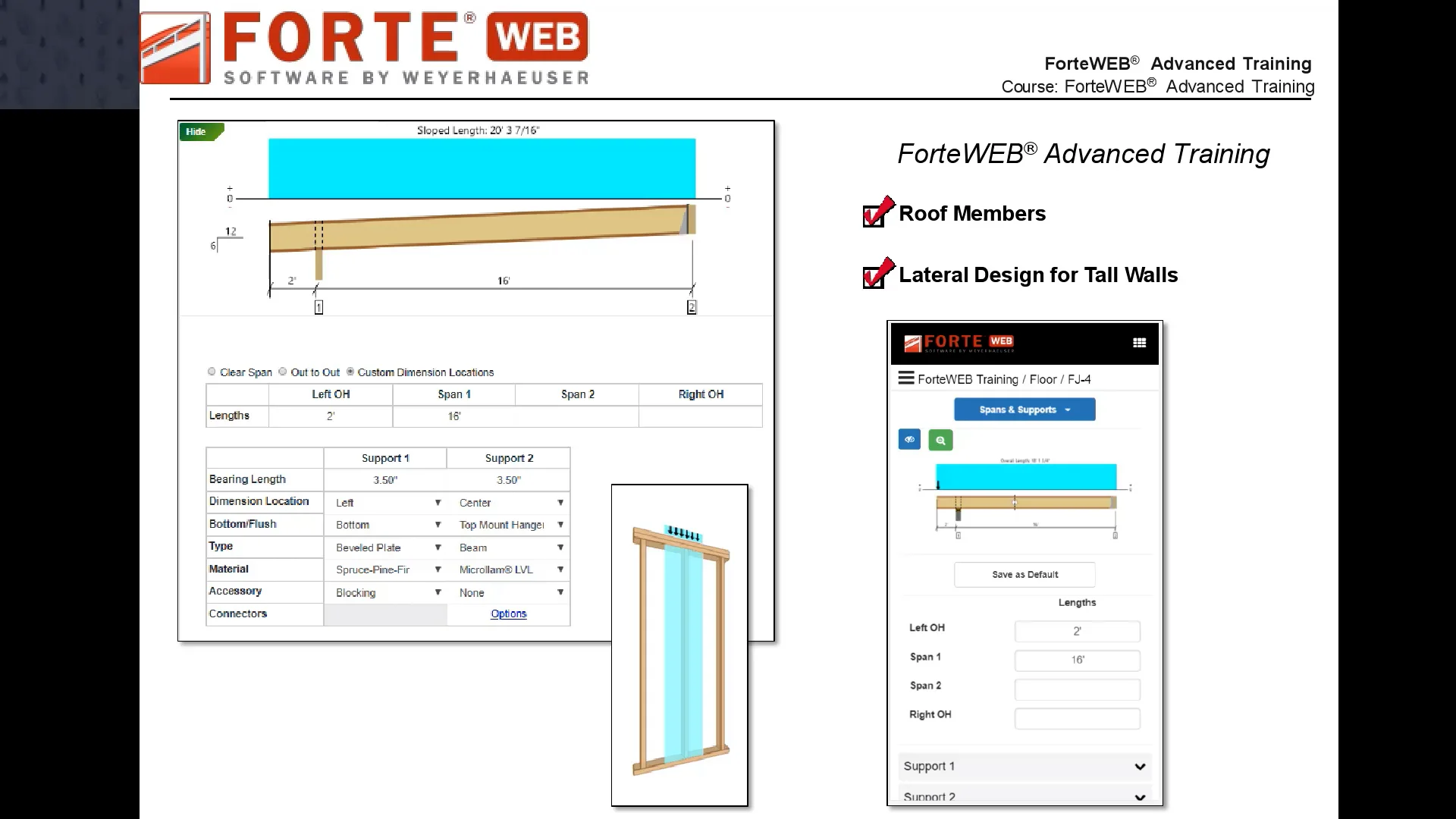 ForteWEB Wall and Roof