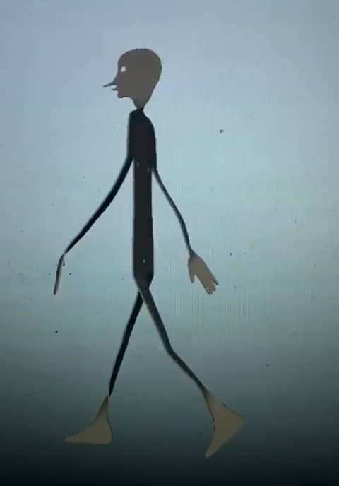 stickman turning on Vimeo