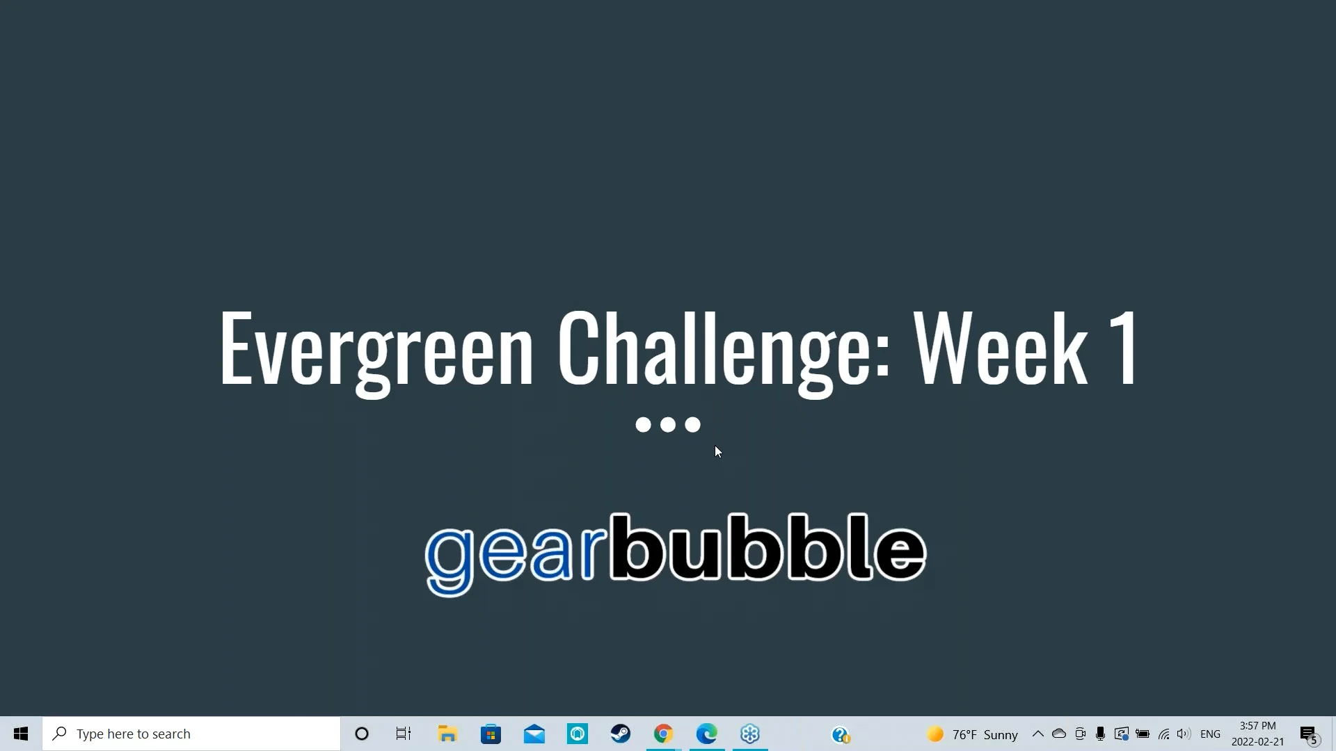WEEK 1 - Evergreen Challenge - Getting Started with Evergreen Family ...