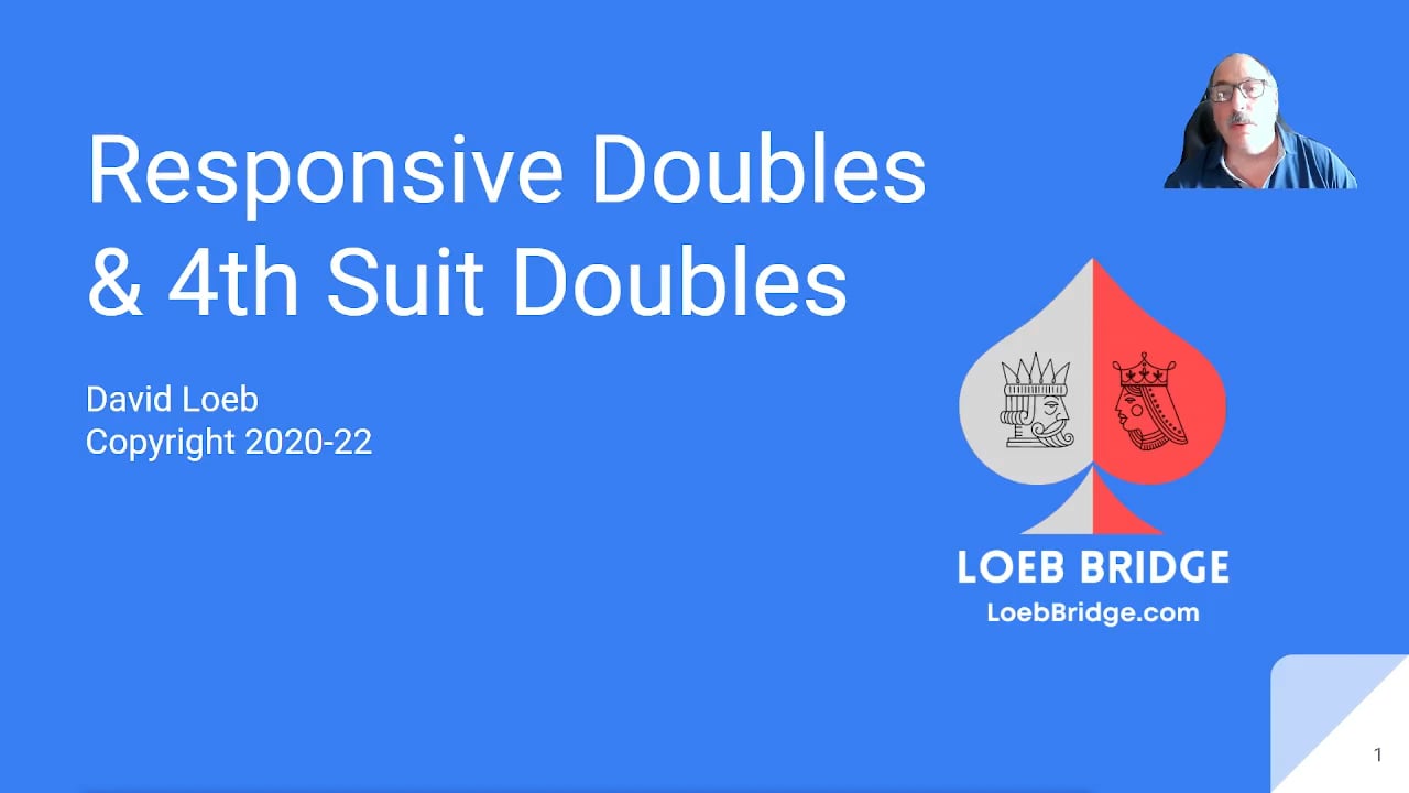 Watch Responsive Doubles and 4th Suit Doubles Online | Vimeo On Demand ...