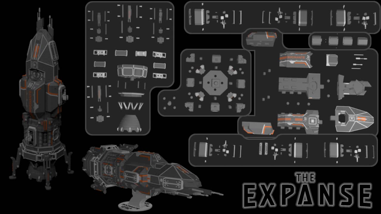 Rocinante - animation of exploded view (The Expanse) on Vimeo