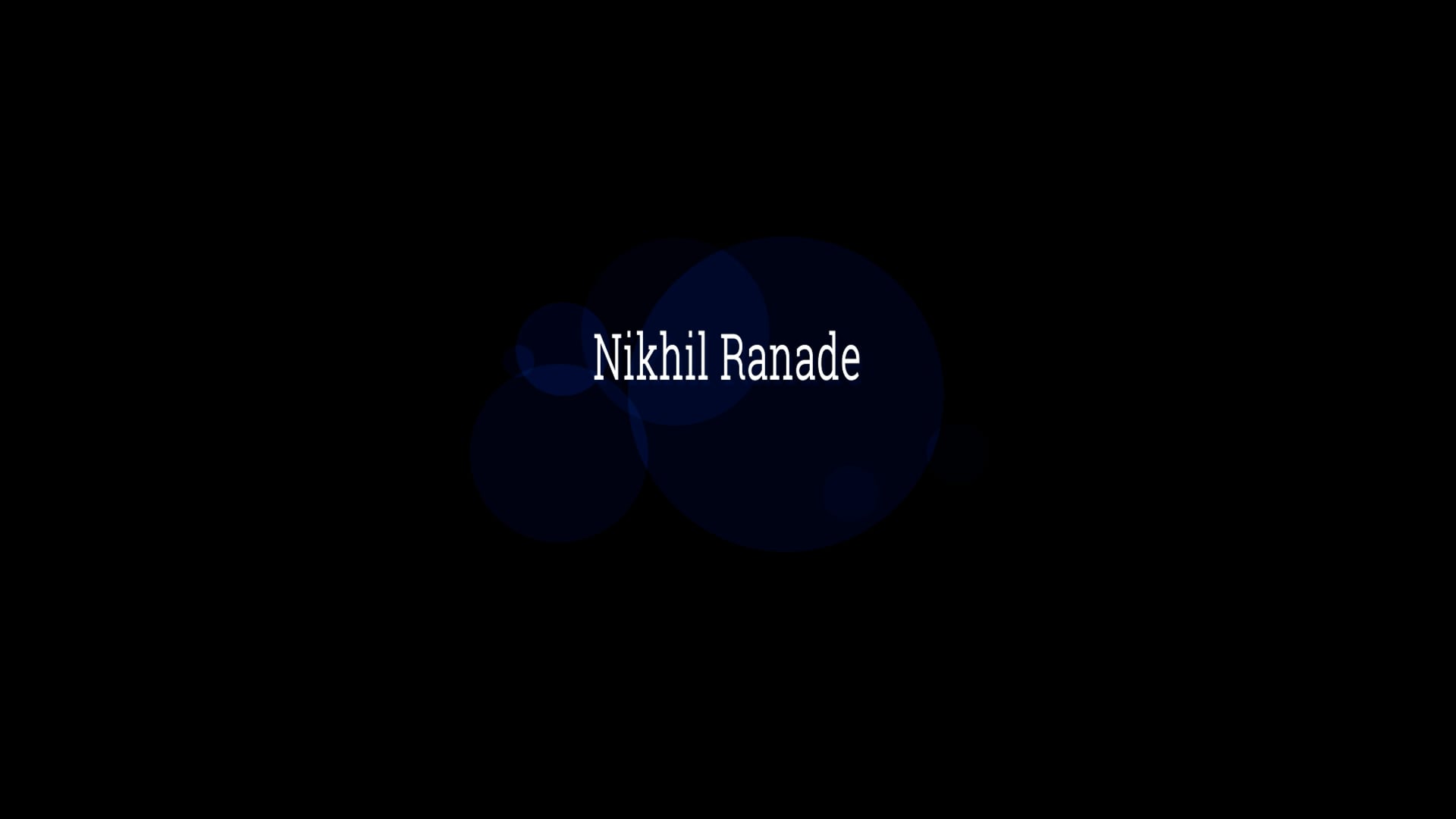 Nikhil Ranade Cinematography Showreel on Vimeo