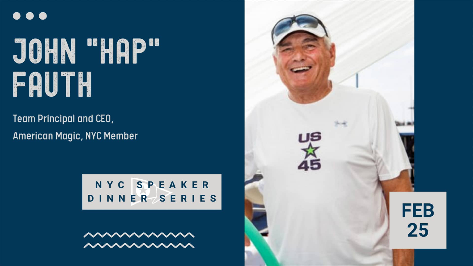 Speaker Dinner Series - John “Hap” Fauth on Vimeo