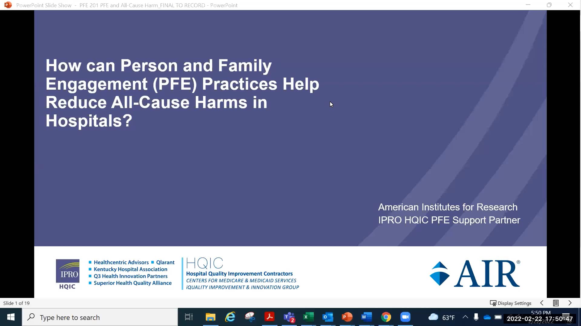 How Can PFE Practices Reduce All-Cause Harms in Hospitals? on Vimeo