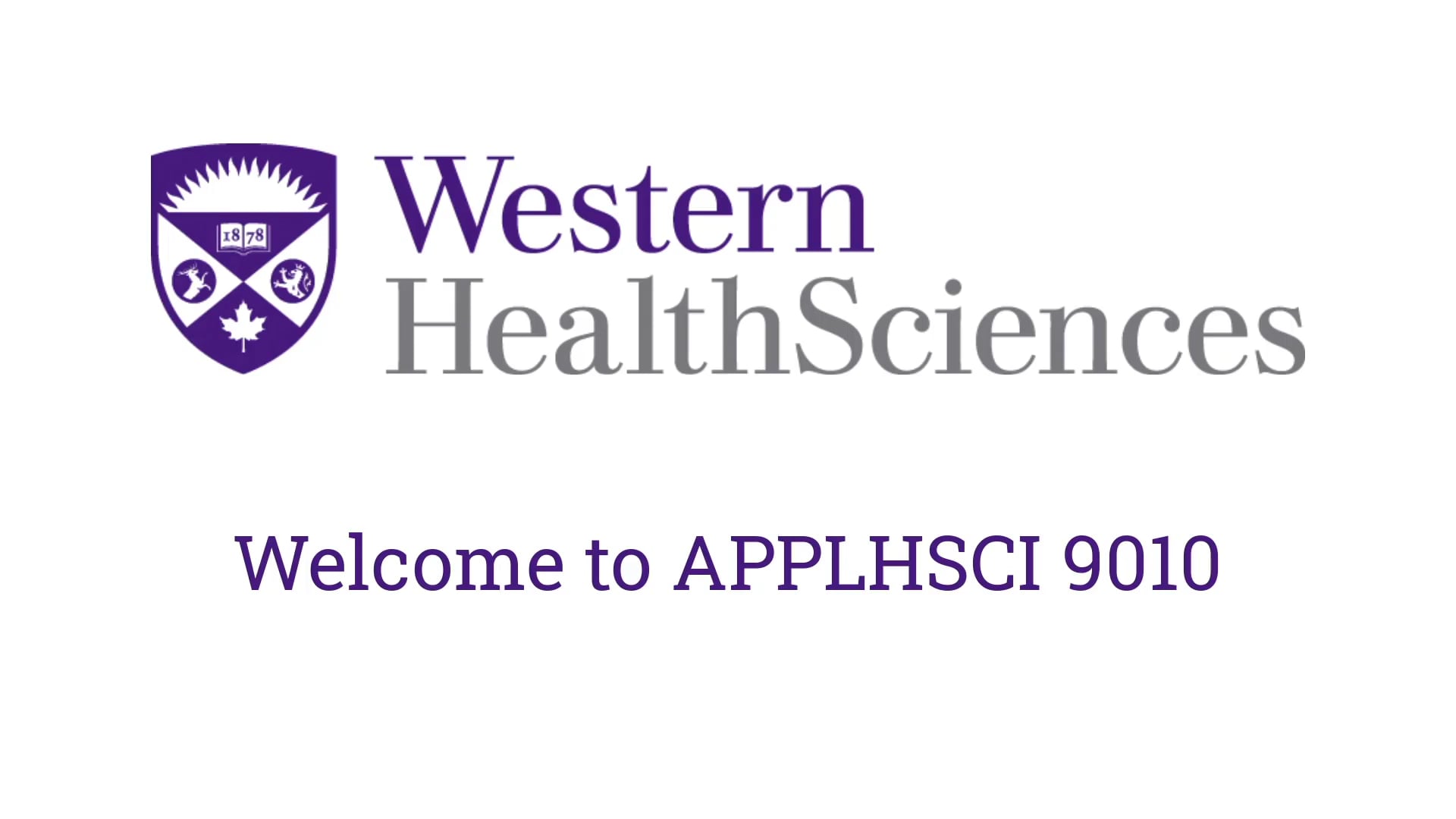 APPLHSCI 9010 - Course Intro (Sarah Padfield) on Vimeo