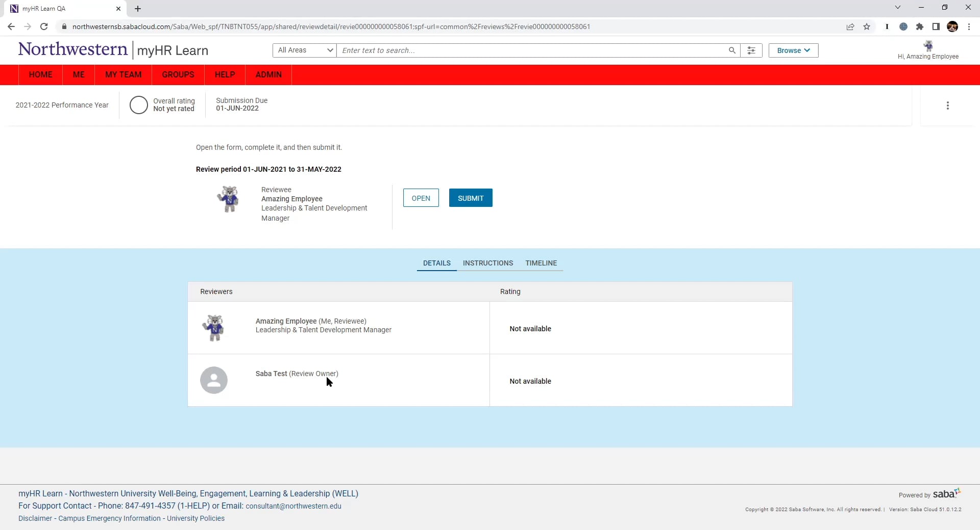 Entering your self-review in myHR Learn on Vimeo