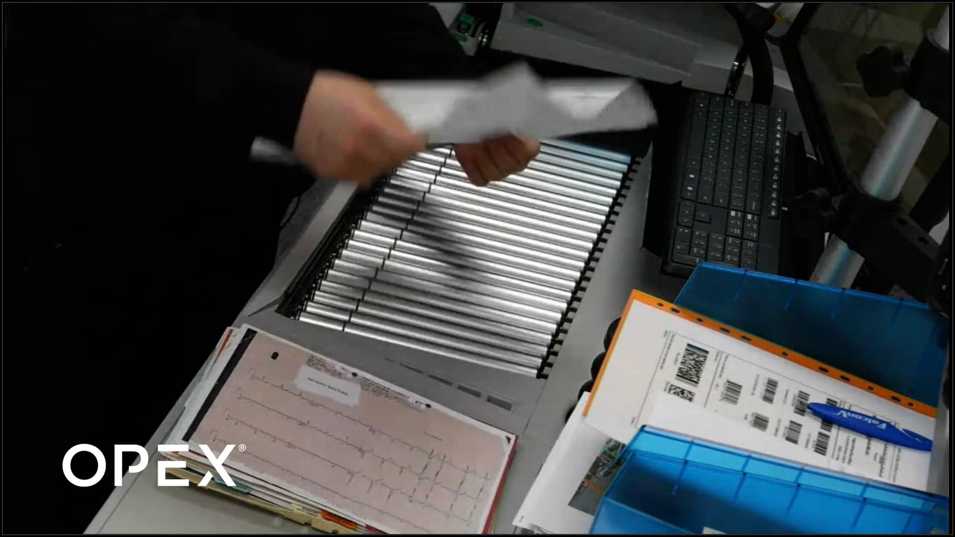Medical Record Scanning Demonstration with the OPEX Falcon+ Scanner on ...