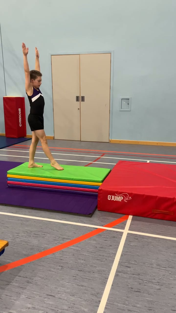 HANDSTAND FLAT BACK USING PANEL MAT AND SAFETY MAT on Vimeo