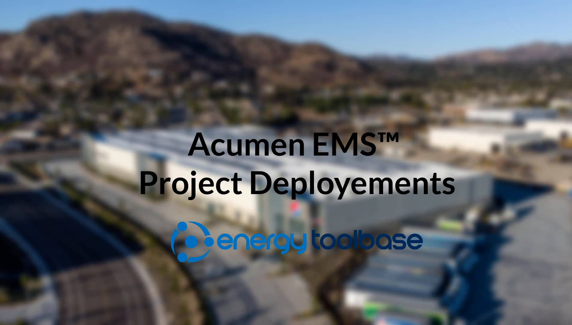 Energy Toolbase Acumen EMS™ Project Deployments on Vimeo