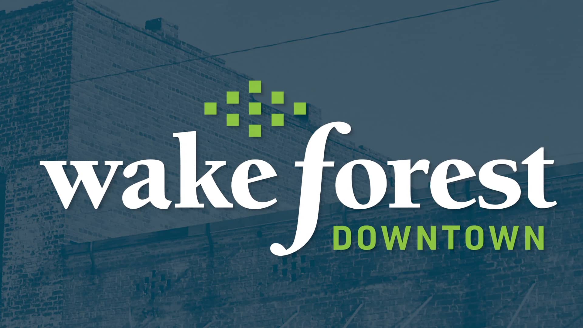 Wake Forest Downtown - Logo Reveal on Vimeo
