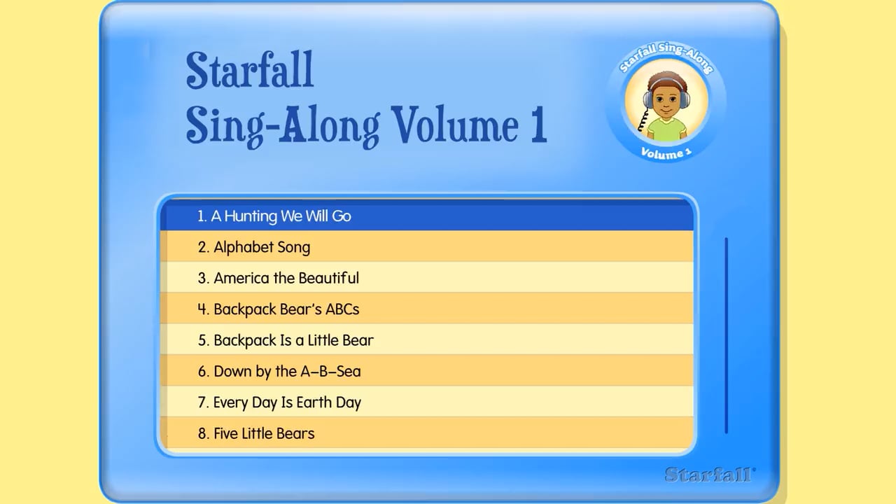 Sing-Along Vol 1 - Starfall on Vimeo