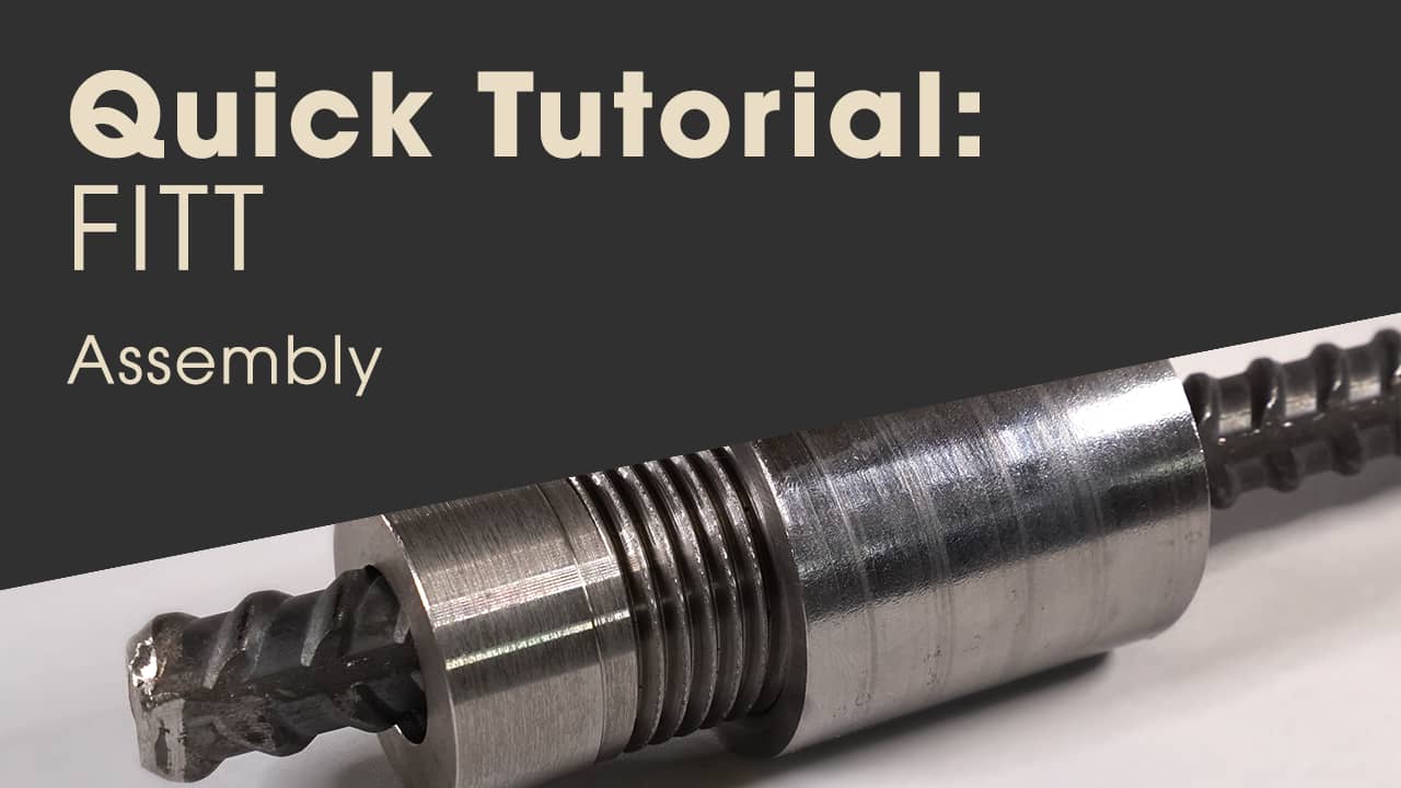 FITT - Field Installed Threaded Termination by BarSplice Products on Vimeo
