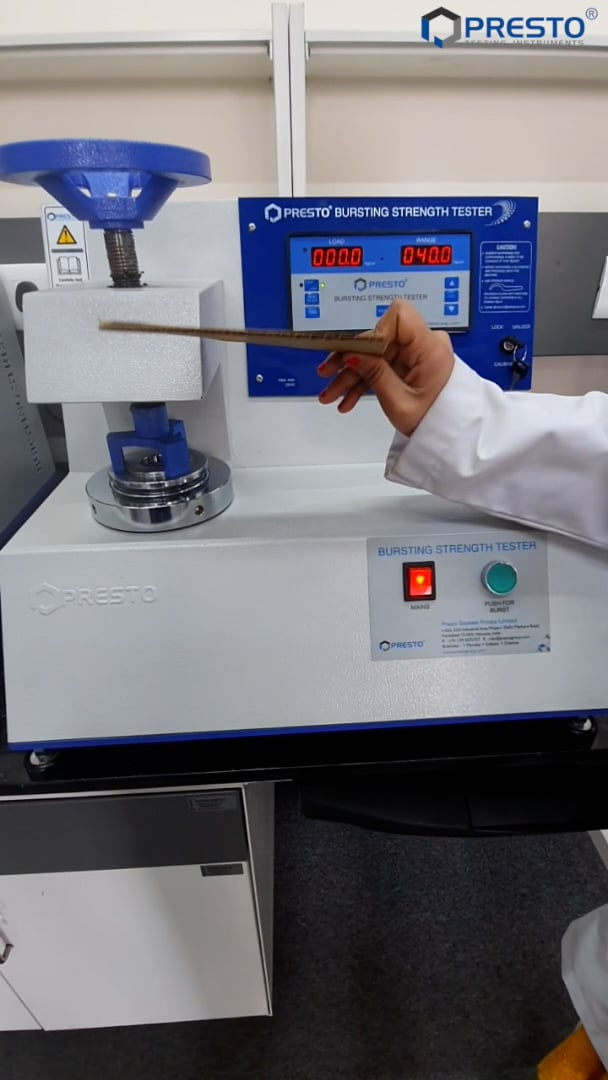 Bursting Strength Test On 3 ply carton | Presto Group on Vimeo