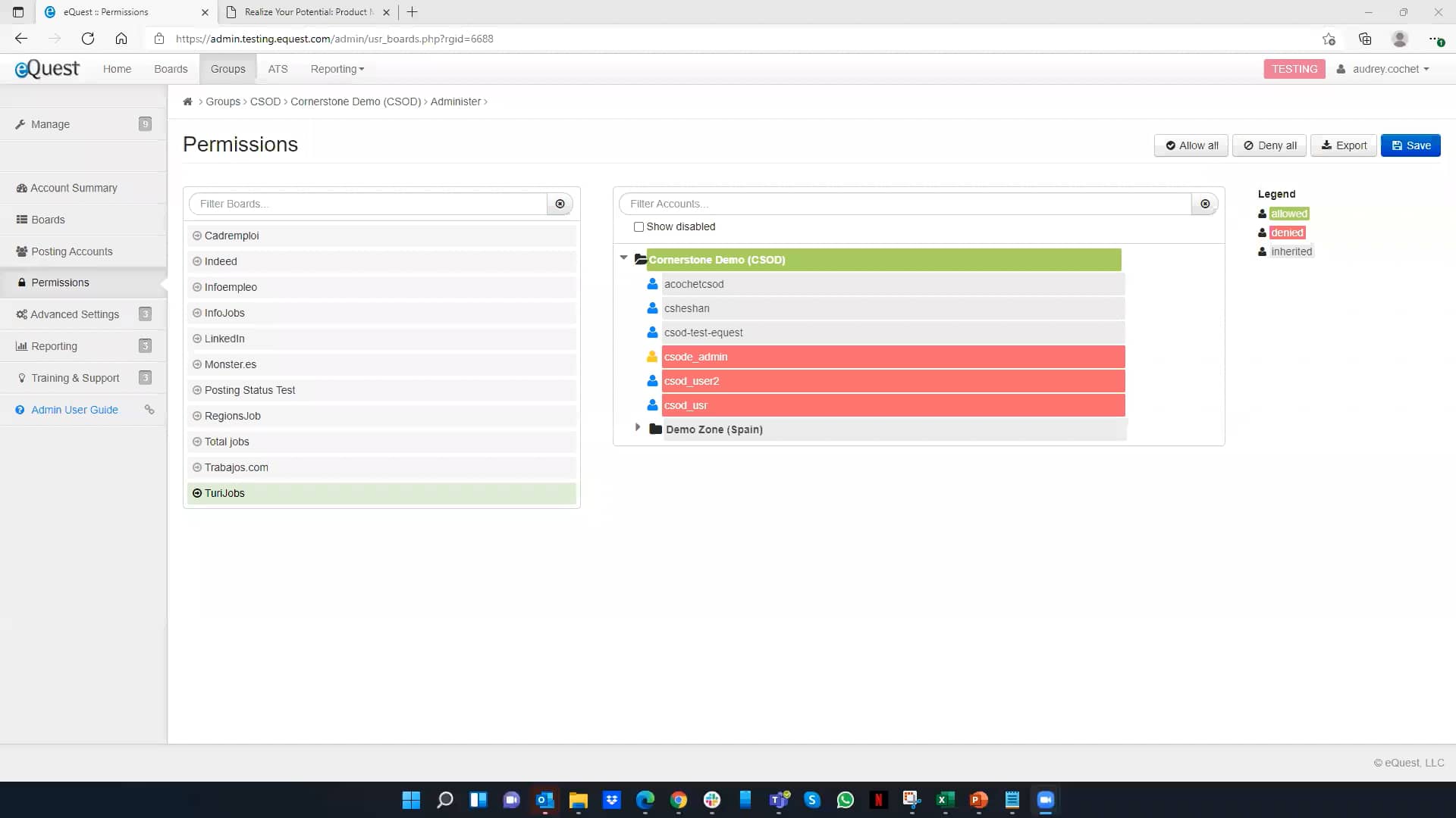 CSOD - eQuest configuration on Vimeo