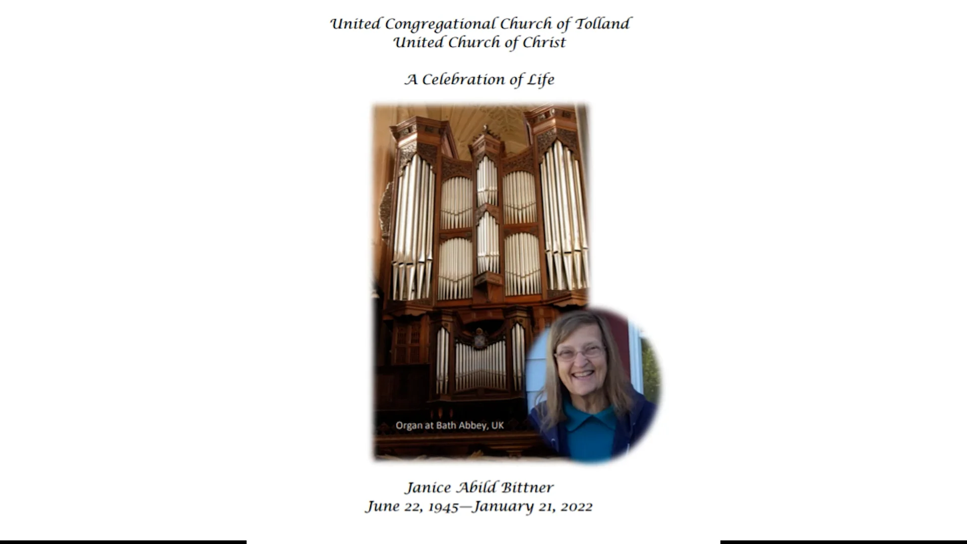 Jan Bittner Funeral.mp4 on Vimeo