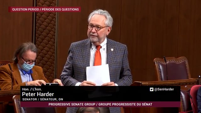 Question by Senator Peter Harder - Ukraine on Vimeo